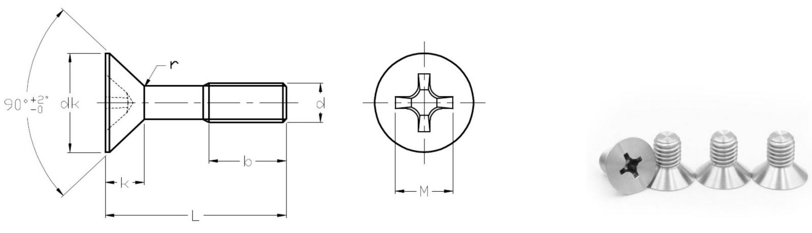 Cross Recessed Countersunk Head Screws - Buy Cross recessed screws, GB ...