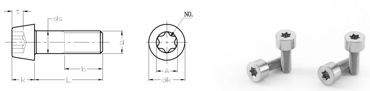 ISO 14580 Titanium Hexalobular Socket Head Cap Screws - Buy Titanium ...